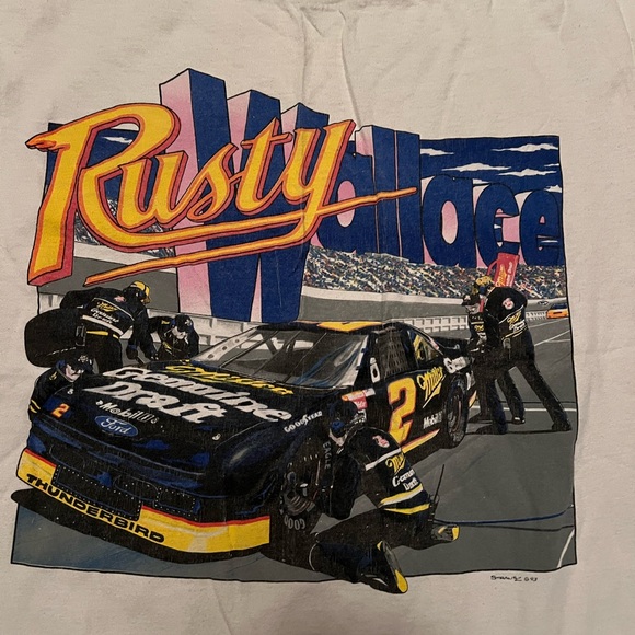 Nascar | Shirts | Vintage 993 Rusty Wallace Nascar 2 Tshirt | Poshmark